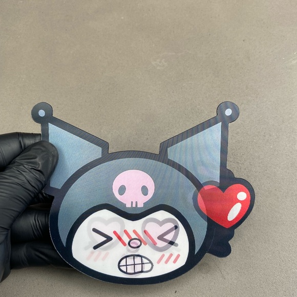 Other | Sanrio Kuromi Hello Kitty 3d Lenticular Motion Car Sticker ...
